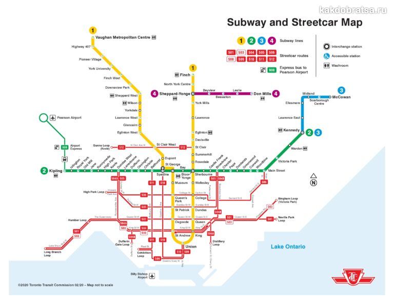Метро Торонто: карта, схема, история, время работы и стоимость проезда
